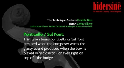 Ponticello / Sul Pont - Hidersine Orchestral Instruments and Accessories