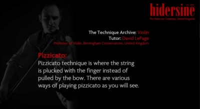 Pizzicato - Hidersine Orchestral Instruments and Accessories